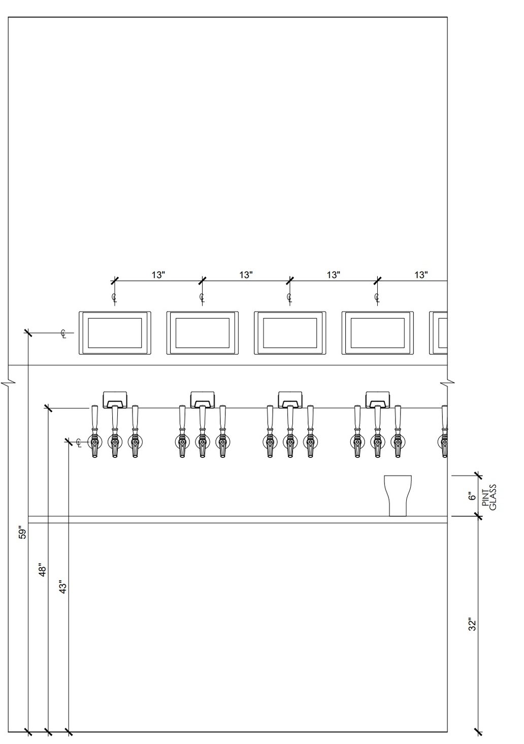 Tap Wall Dimensions (Direct Draw - Landscape)