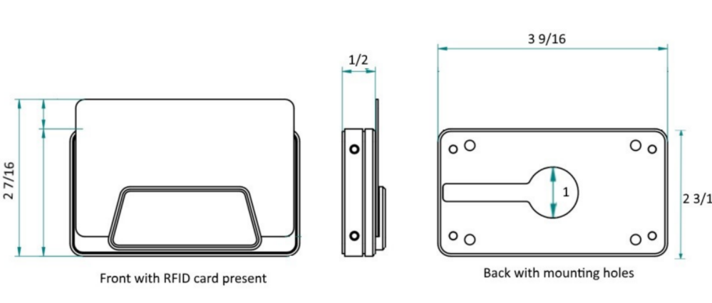 RFID Card Reader Dimensions